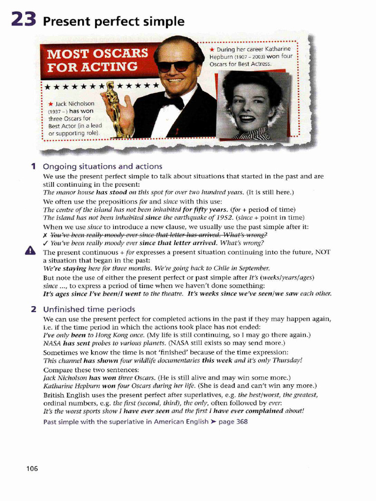 Present Perfect Simple and Cont. | PDF