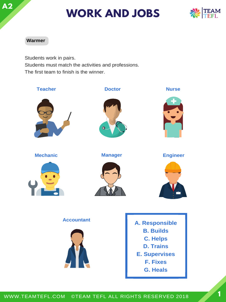 Work and Jobs A2 | PDF | Sales | Business