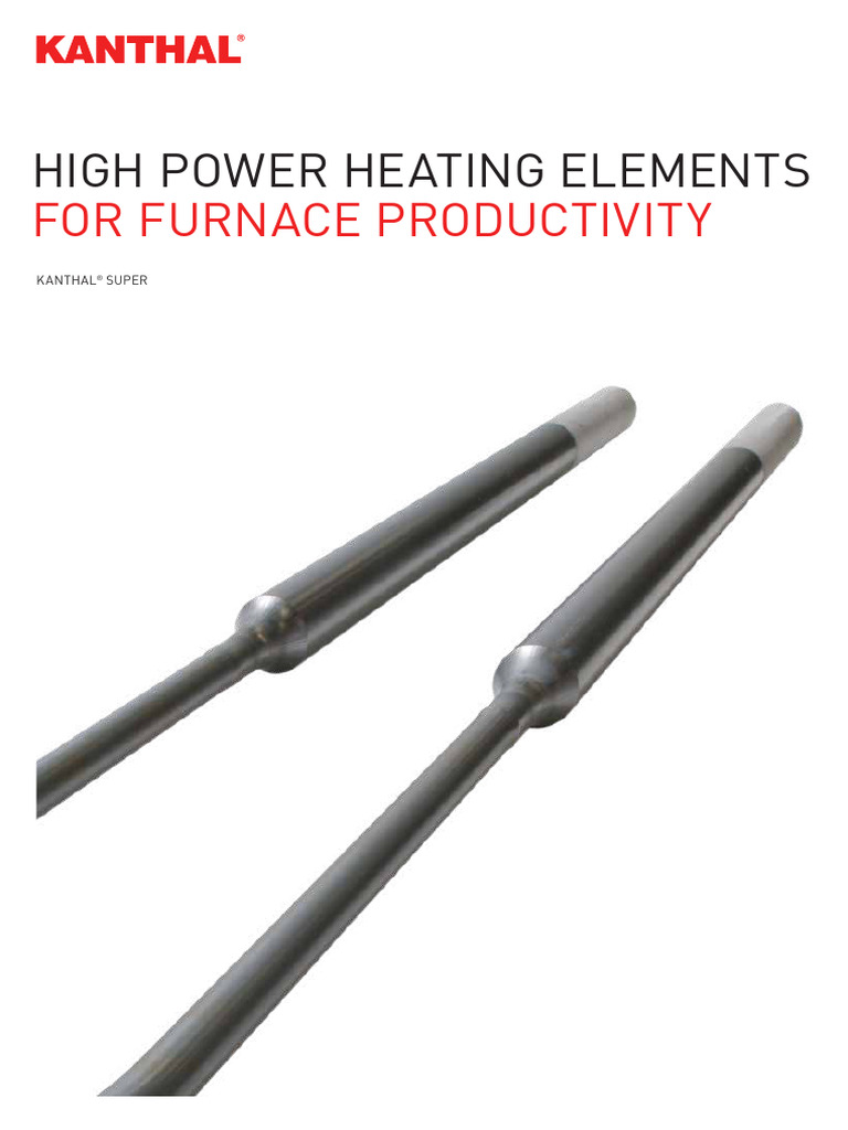 High Power Heating Elements For Furnace Productivity Kanthal Super - B - Eng - LR | PDF | Heat ...