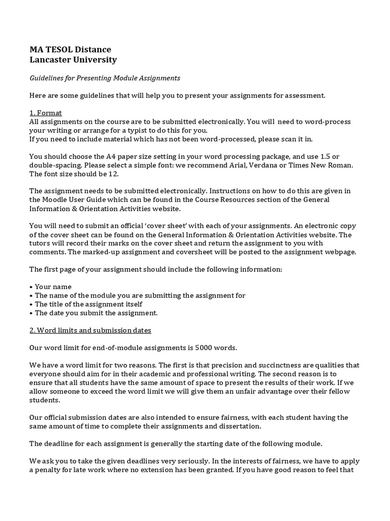 Guidelines For Assignments-1 | PDF | Argument | Thesis