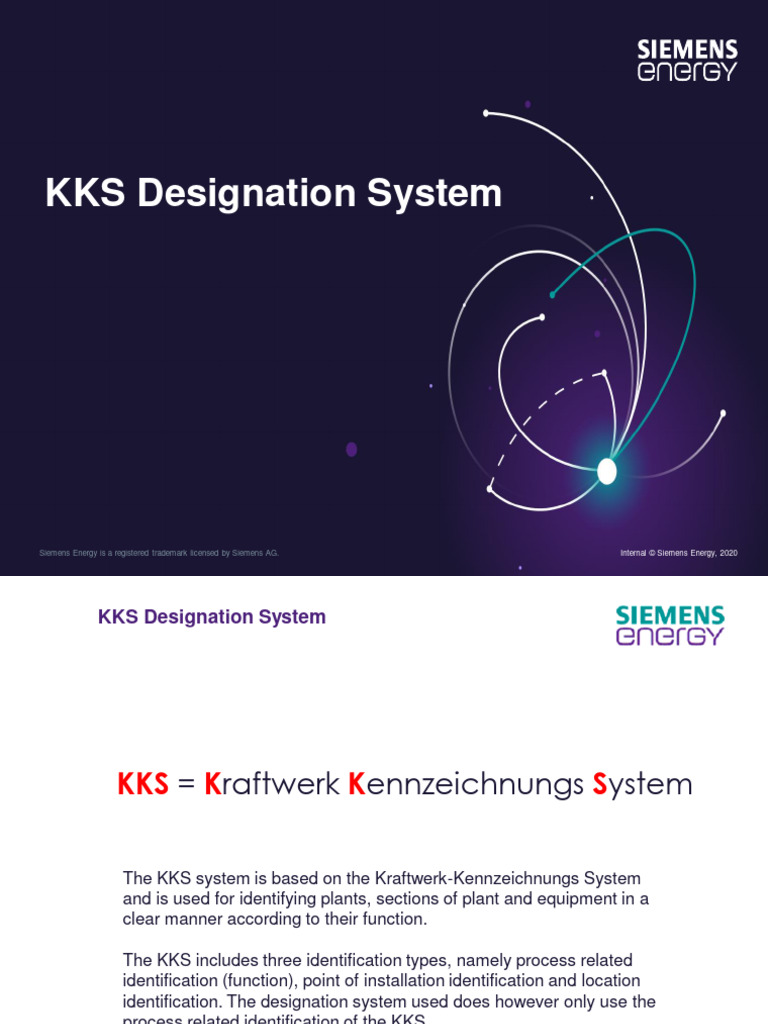 07.01 KKS Denomination System | PDF | Electricity | Equipment