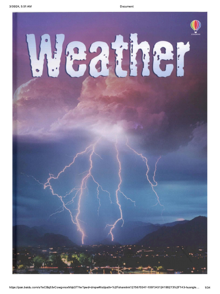 Usborne Our World Series-Weather | PDF