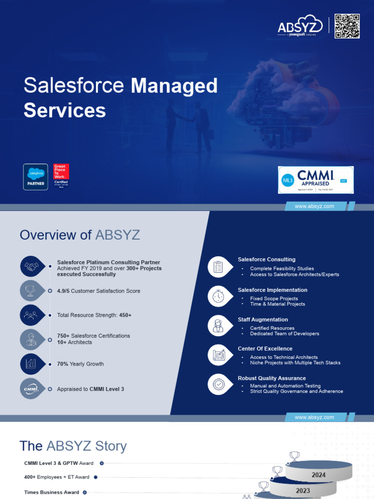 Salesforce Managed Services PPT by ABSYZ | PDF | Consultant | Cloud ...
