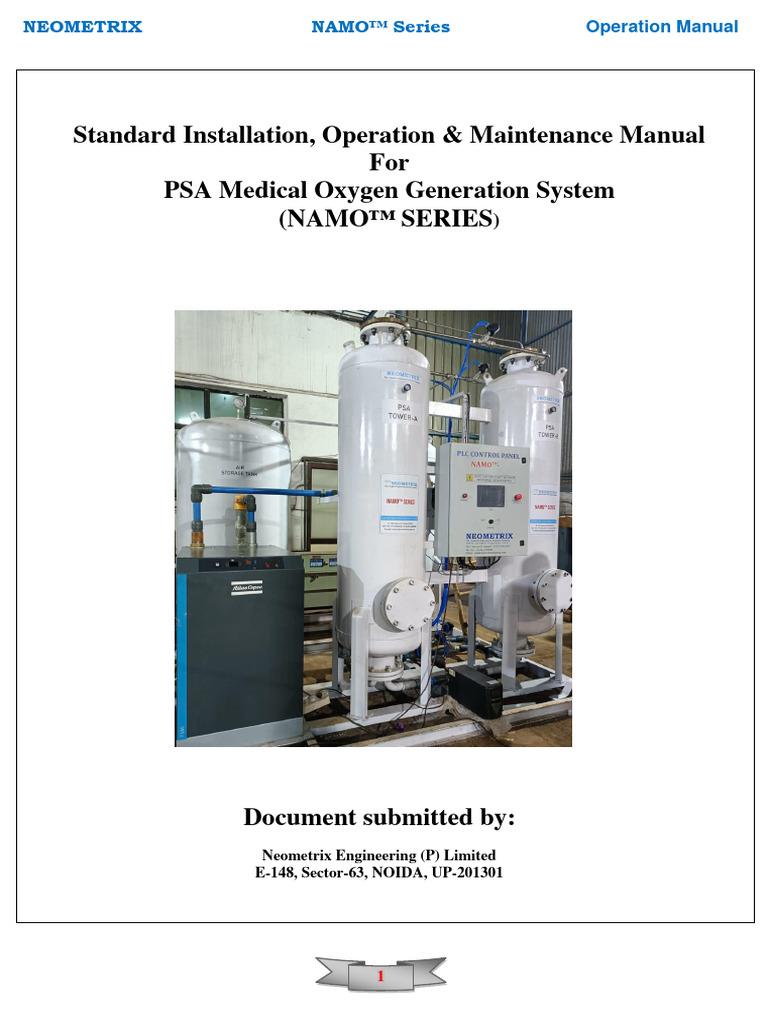 PSA Oxygen Plant Catalog | PDF | Adsorption | Valve