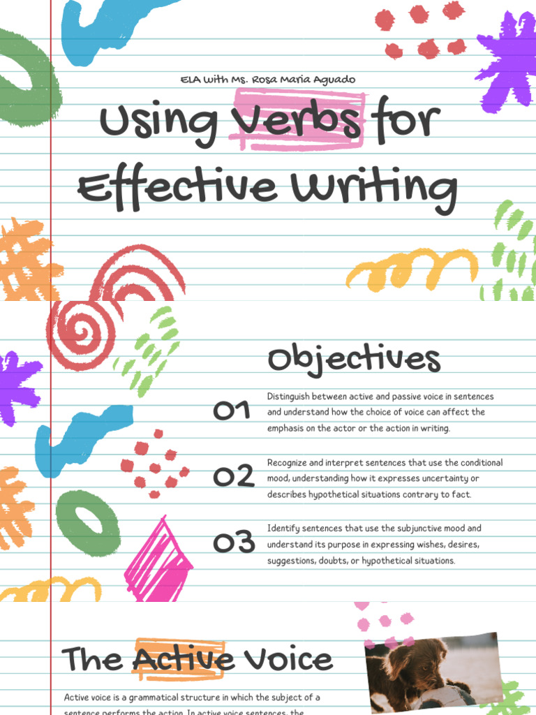 Using Verbs For Effective Writing | PDF | Verb | Grammatical Tense