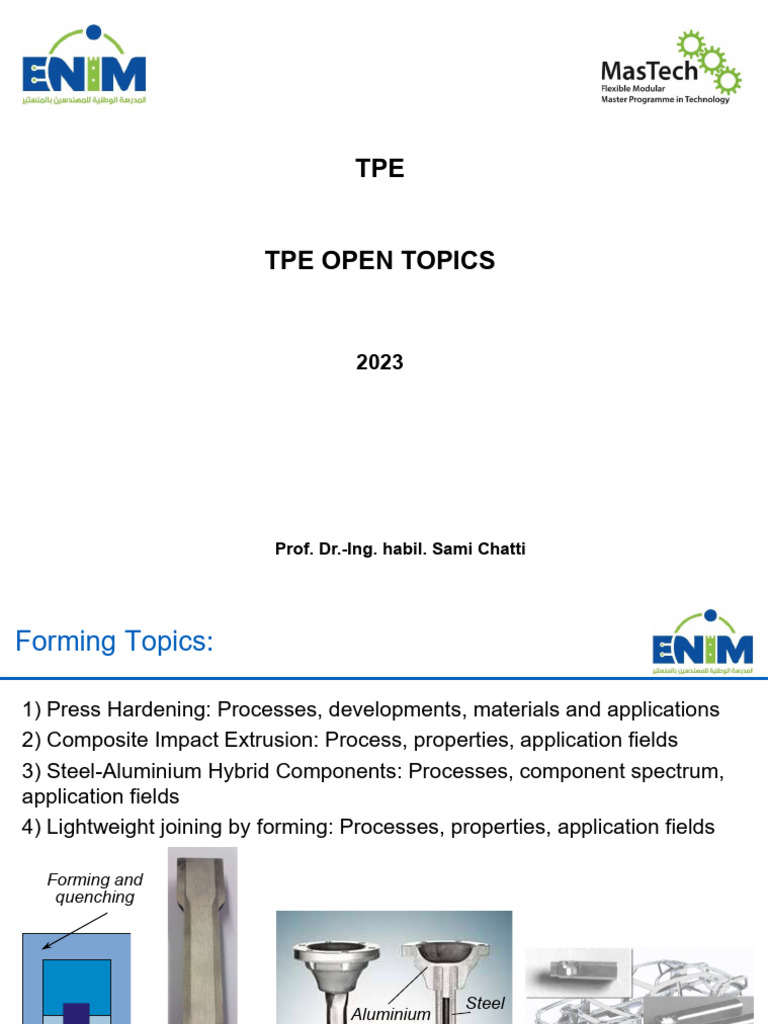TPE Open Topics 2023 | PDF | 3 D Printing | Building Engineering