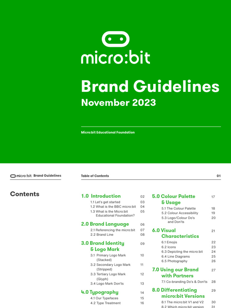 Microbit Brand Guidelines Nov 2023 | PDF | Typefaces | Logos