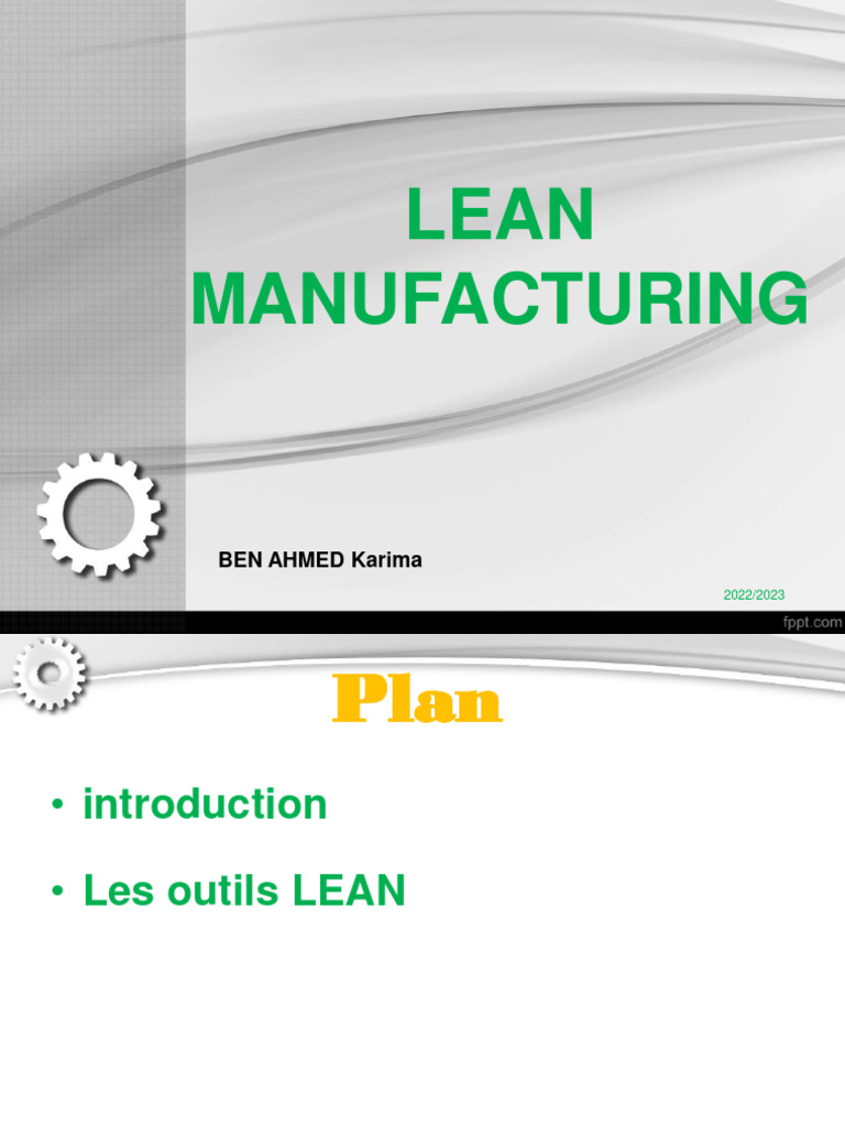 Outils du Lean Manufacturing en 2023 | PDF | Lean (production ...