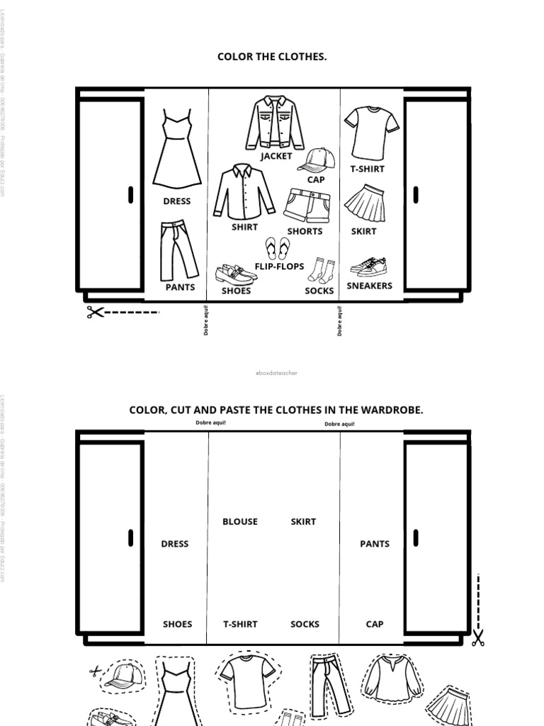 Atividade Clothes Wardrobe | PDF