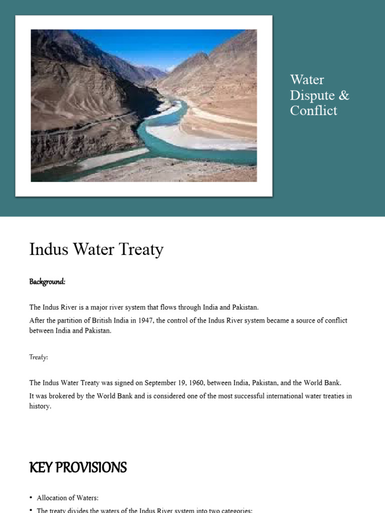 Water Conflict | PDF | Indus River | River