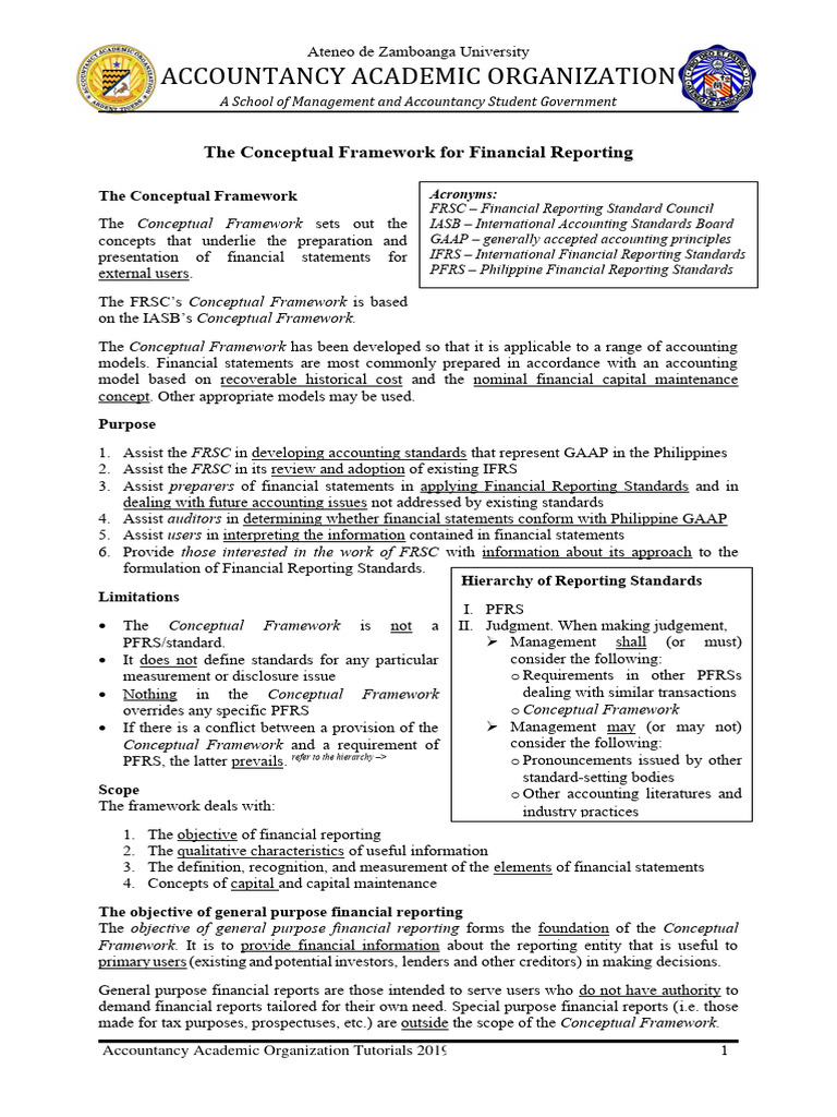 Iii. Conceptual Framework | PDF | International Financial Reporting ...