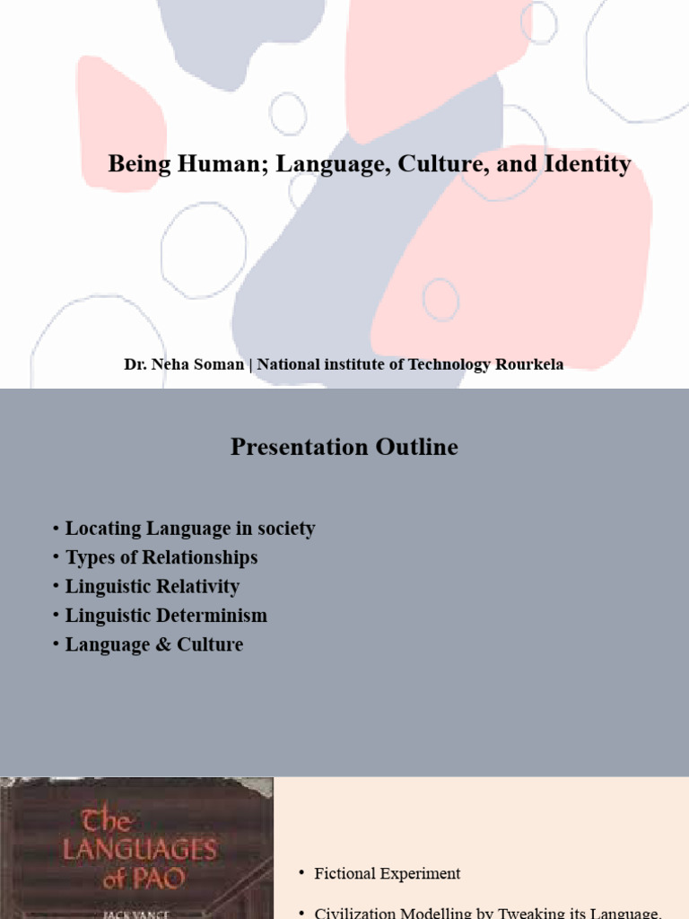 Being Human Language & Identity | Download Free PDF | Liberal Arts ...