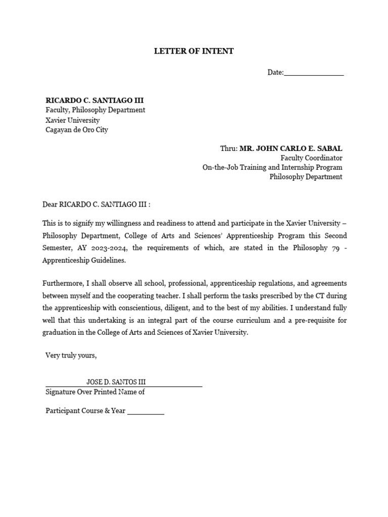 Pertinent Documents For OJT | PDF