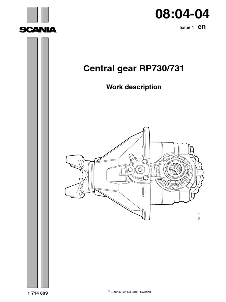 Diferencial Scânia | PDF | Axle | Gear