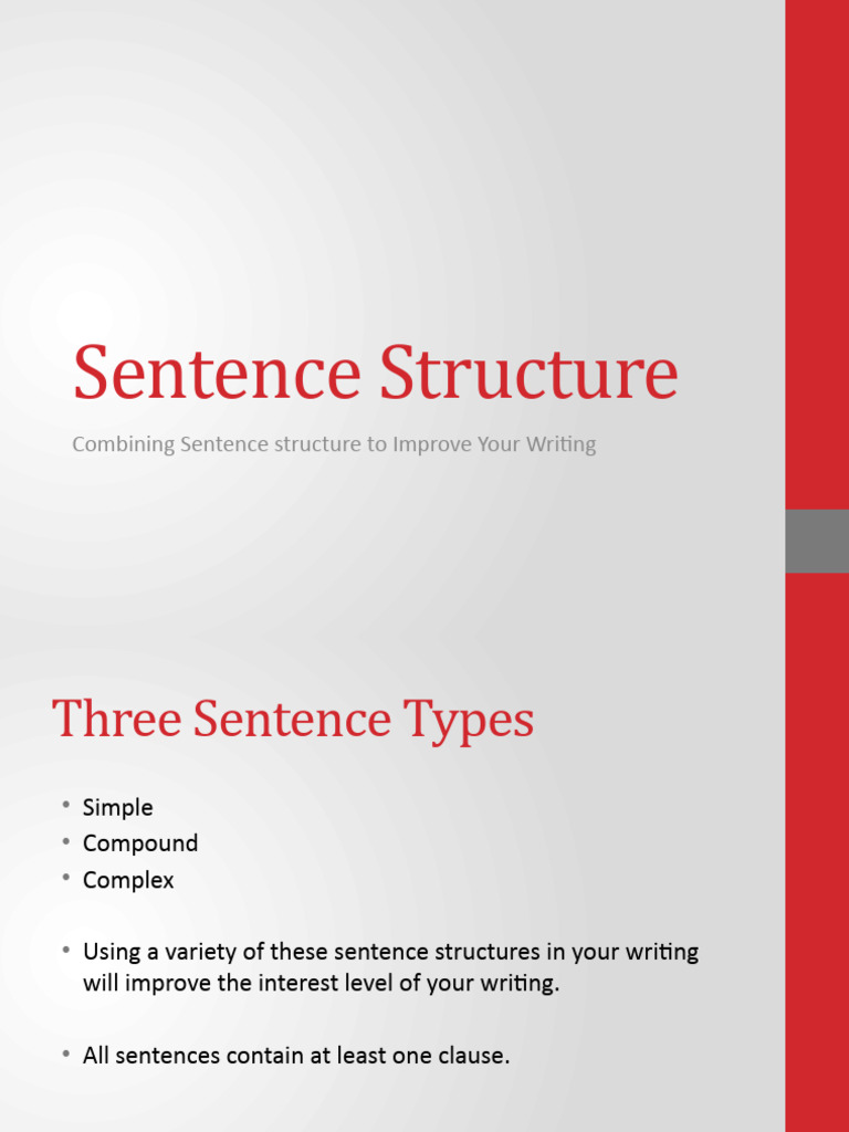 Sentence Structure | PDF