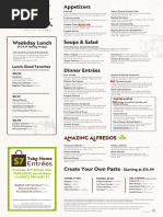 Ruscello Menu | PDF | Salad | European Cuisine