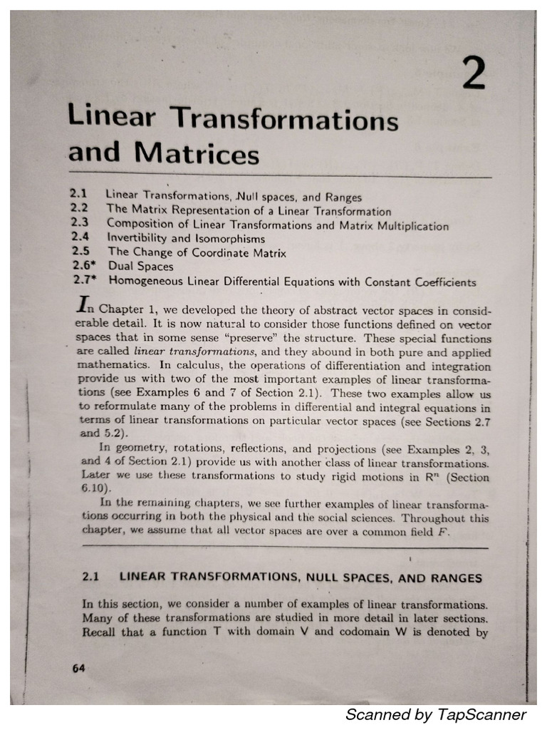 Friedberg Linear Transformations | PDF Friedberg Linear Transformations | PDF