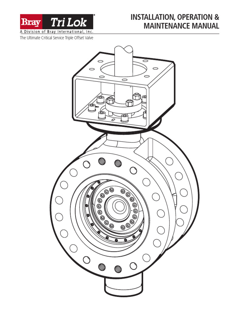 Bray Triple Offset Valve Manual | PDF | Valve | Screw