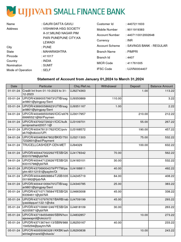 E Passbook | PDF | Banks | Banking