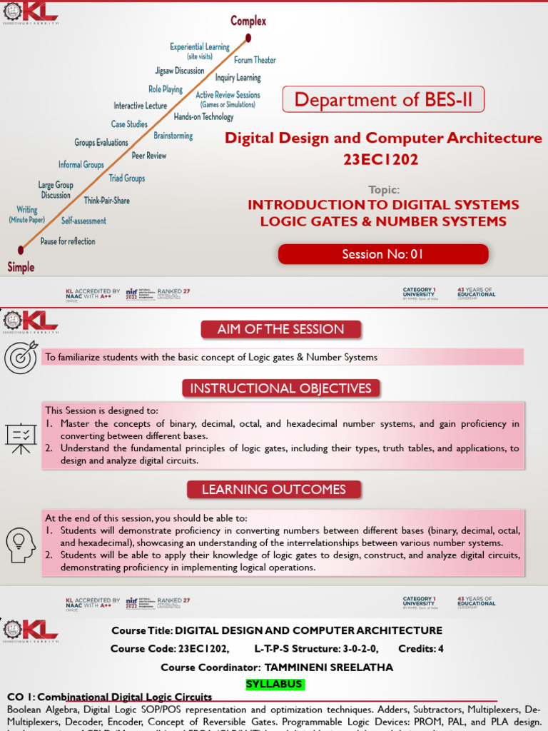 Session 01 Introduction | Download Free PDF | Logic Gate | Digital Electronics