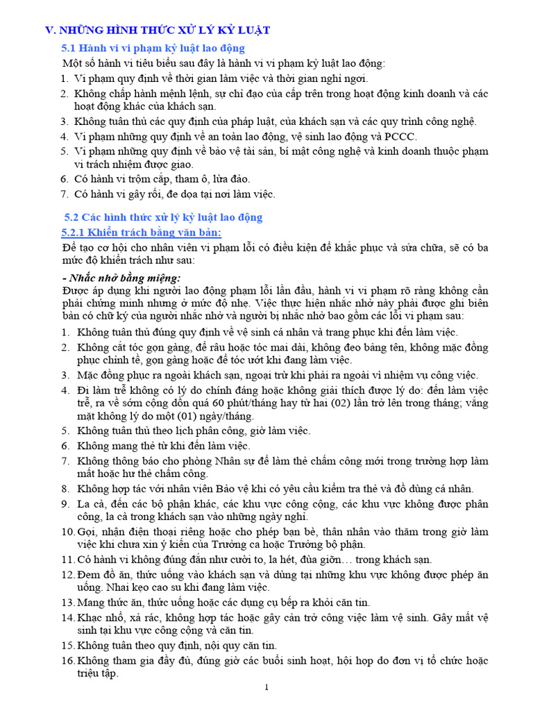 05 - Nhung Hinh Thuc Xu Ly Ky Luat | PDF