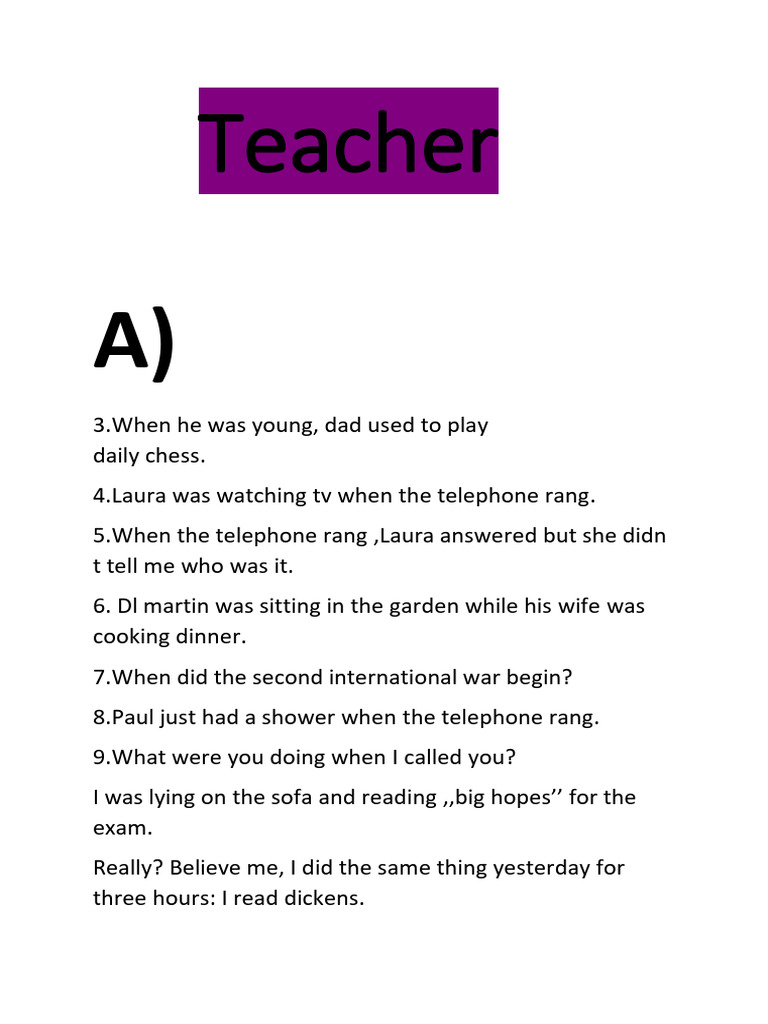 Teacher | PDF