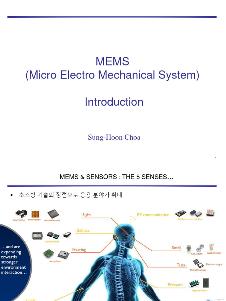제1장 - 2 - MEMS 기초 | PDF | Applied And Interdisciplinary Physics ...