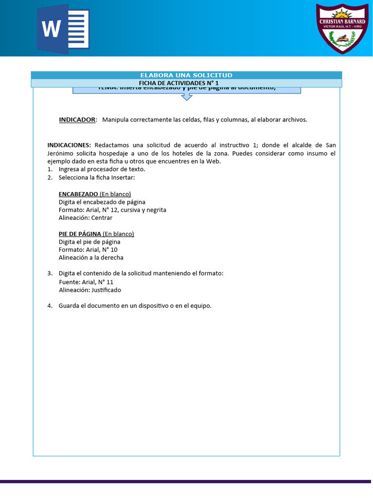 Ept1-U1-S2-Ficha de Actividad 1 | PDF