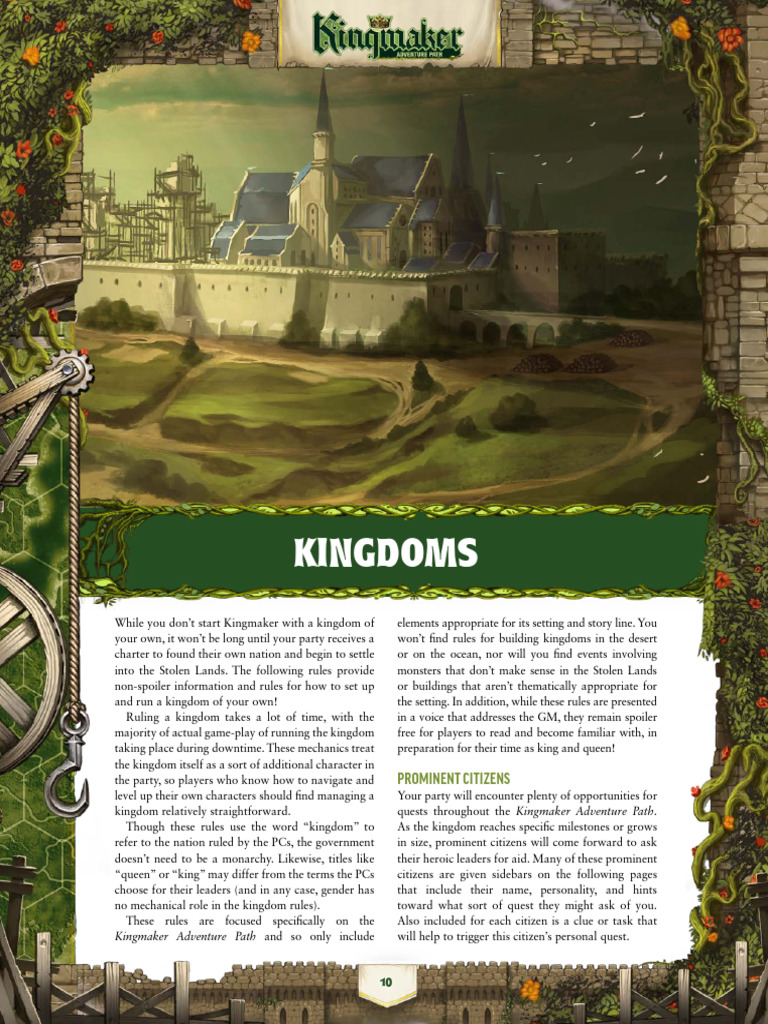 Kingmaker Rules Guide | PDF | Leadership