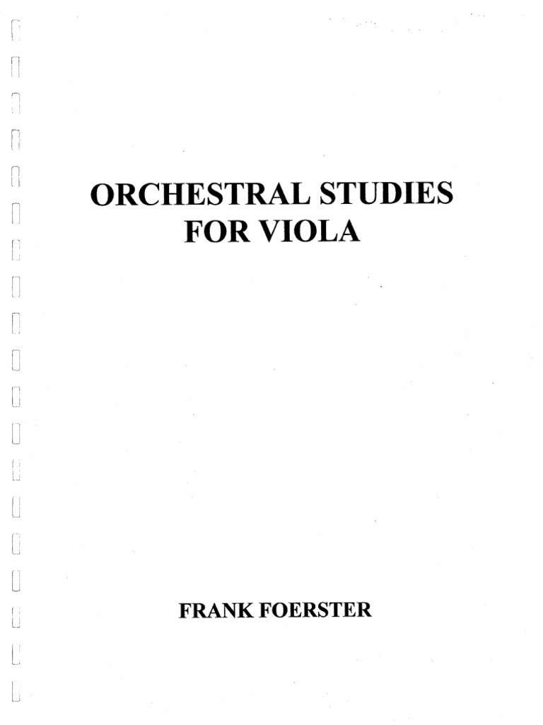 Orchestral Studies For Viola | PDF