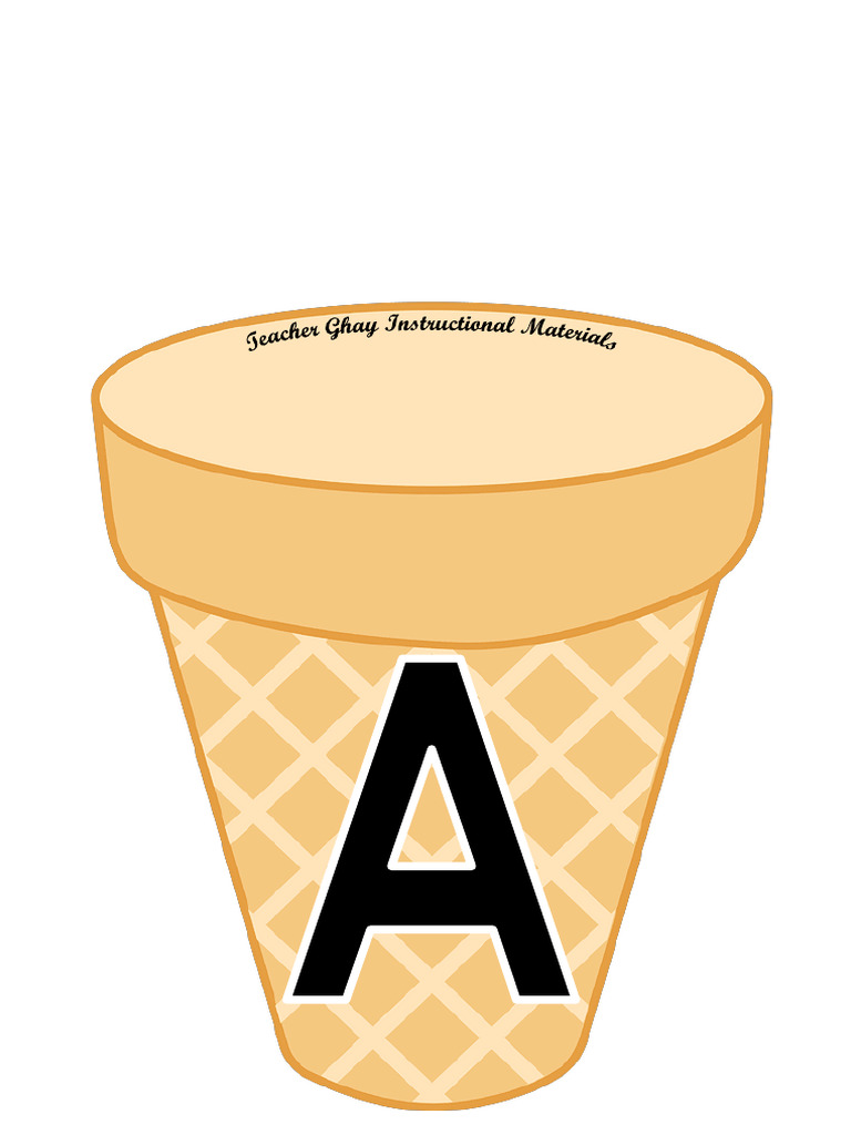 Ice Cream Letter Match | PDF