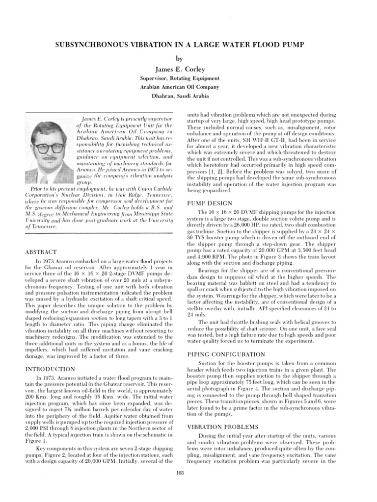 By James Corley: Supervisor, Rotating Equipment Arabian American Oil ...