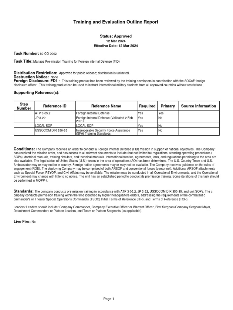Report 3 | Download Free PDF | Sergeant | Company (Military Unit)