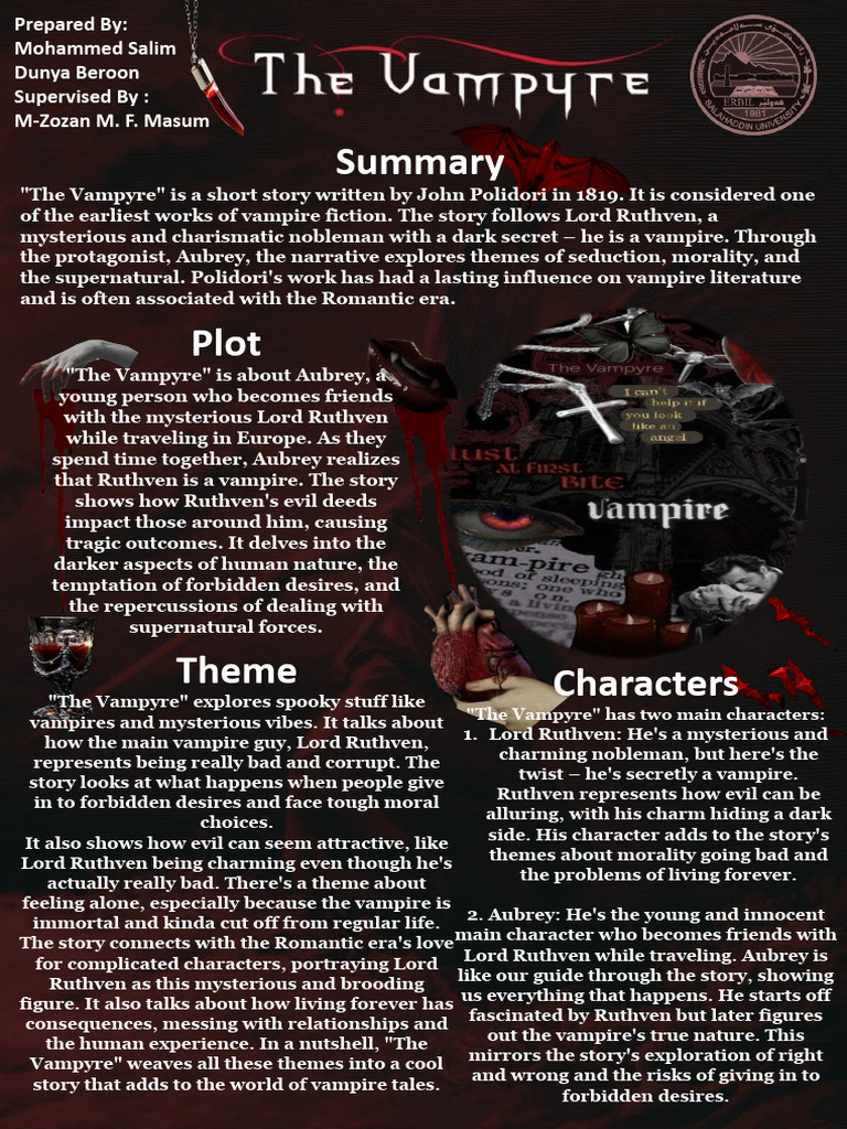 The Vampyre (1) Poster | PDF | The Vampyre | Vampires