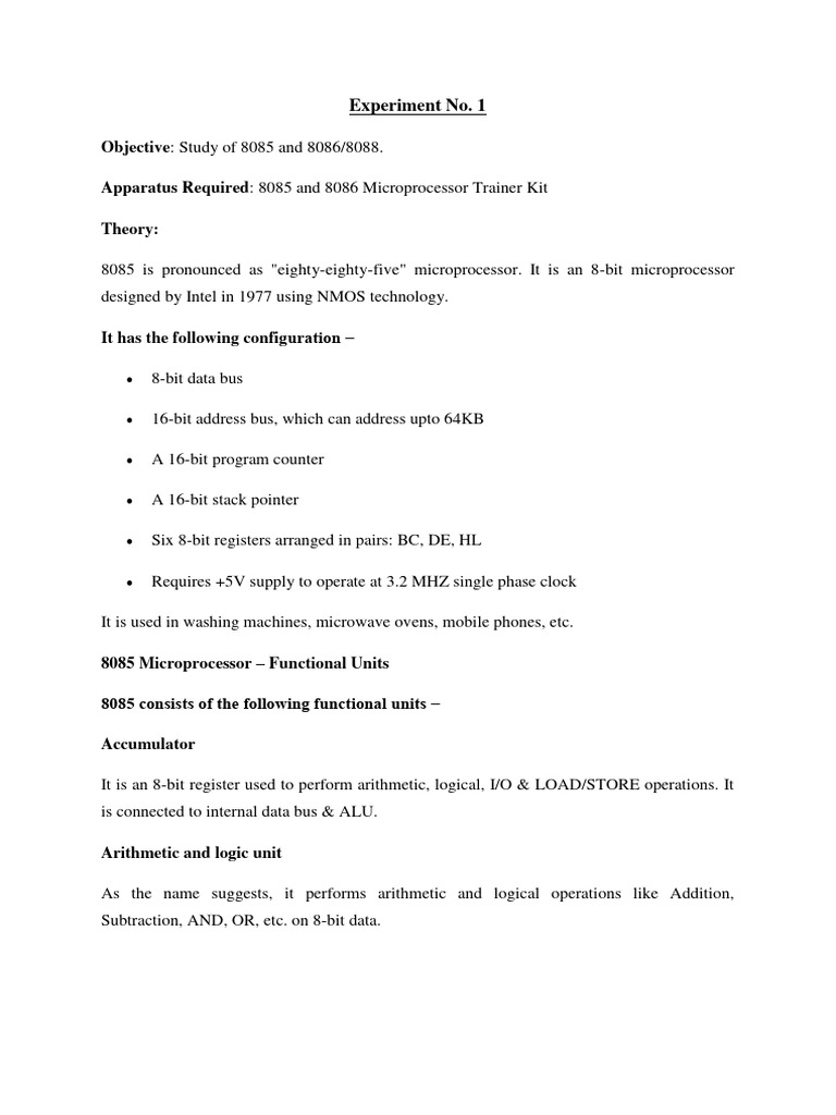 Experiment 1 4 Semester | PDF | Central Processing Unit | Computer Hardware