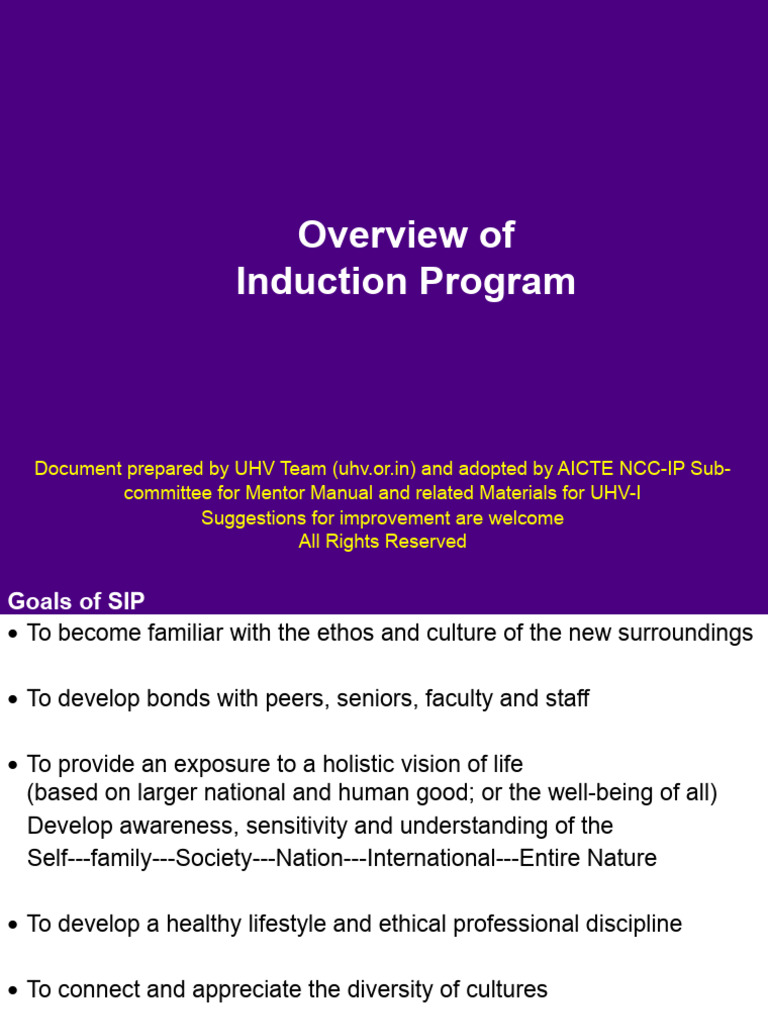 Refined SIP UHV 1 - 15 Sessions Consolidated Ppt | PDF | Motivation | Motivational