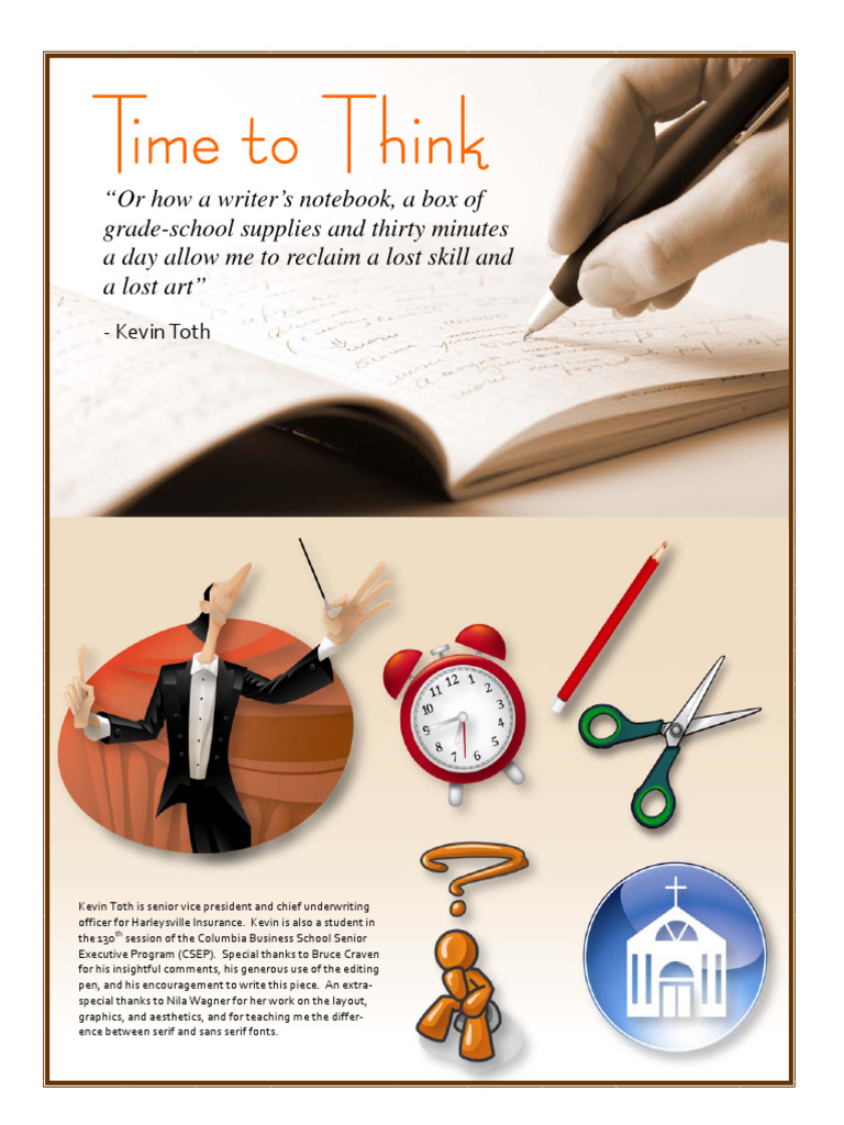 Time To Think | PDF | Thought | Creativity