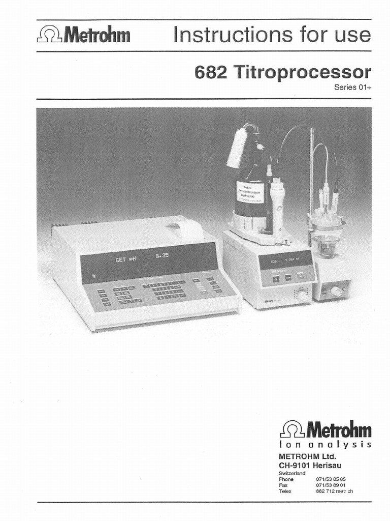 682 Titroprocessor | PDF