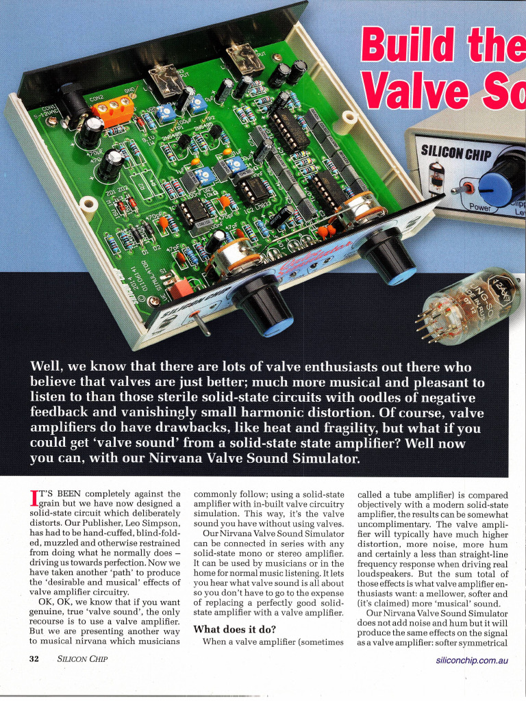 Nirvana Valve Sound Simulator | PDF