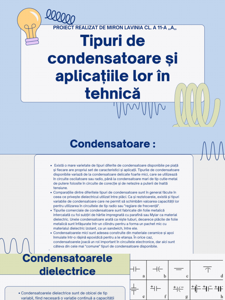 Tipuri de Condensatoare | PDF
