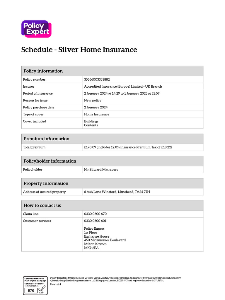 Document | PDF | Insurance | Home Insurance