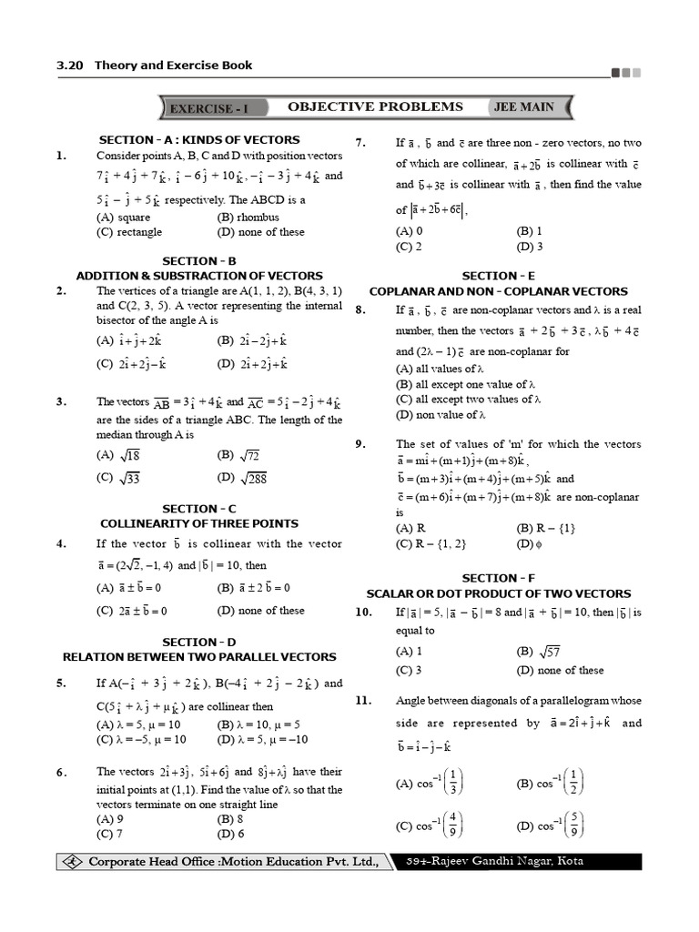 Vector | PDF | Triangle | Euclidean Vector