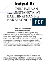 Edited Esp 10 Module 8 Layunin Paraan Sirkumstansya | PDF