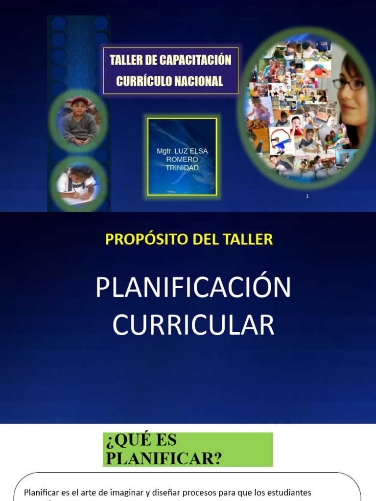 PPT - Planificacion Curriculo | PDF | Aprendizaje | Plan de estudios