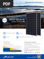 JA Solar Module Datasheet | PDF | Solar Panel | Electric Power
