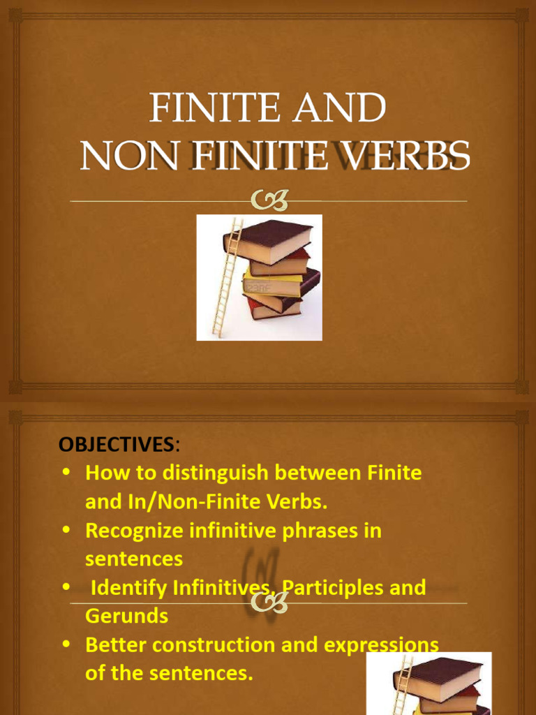 Edited Infinite And Finite Verbs Grade 8b Pdf Verb Grammar