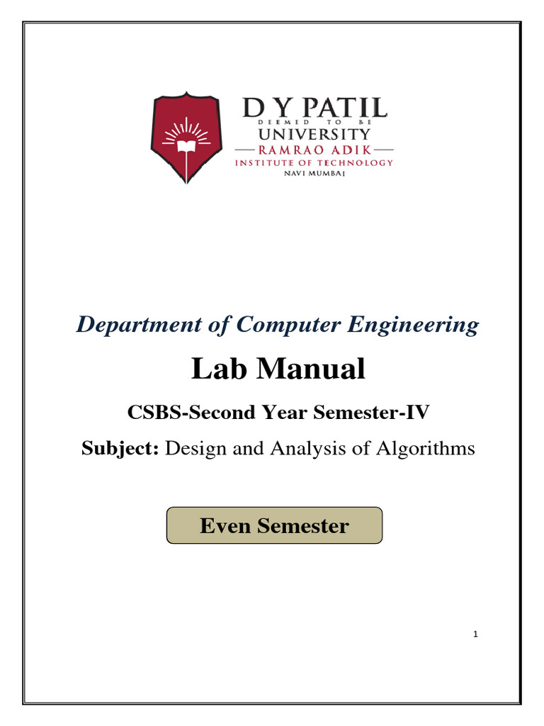 Daa Labmanual Updated Pdf Code Data Compression