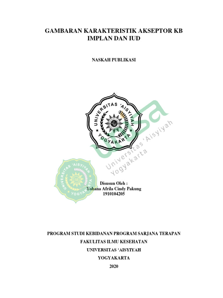 Karakteristik Akseptor KB Implan dan IUD | PDF | Birth Control | Family ...