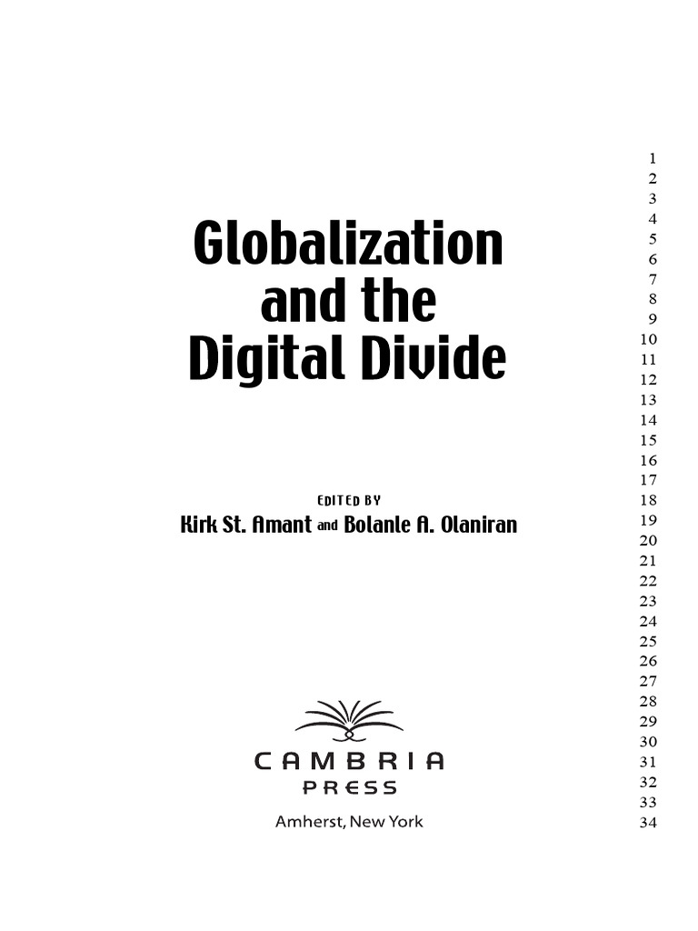 Globalization and The Digital Divide | PDF | Internet | Information And Communications Technology