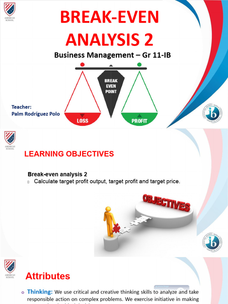 Break-even Analysis - Updated (1).Pptx | PDF | Private Sector | Economics